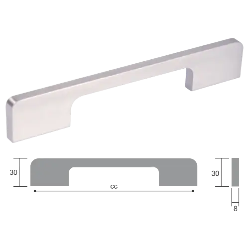 Cut Out Handle Chrome Plated – East Rand Boards